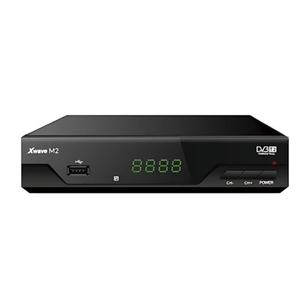 Set Top BOX Xwave M2 DVB-T2 LED/scart/HDMI/RF in-out/USB/media player/metalno kućište