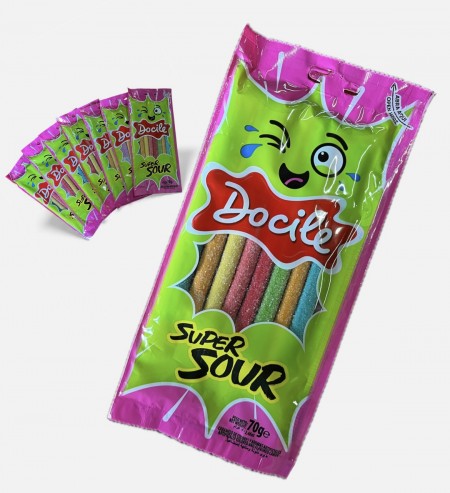Docile pencils extreme super sour 70g (12/1)