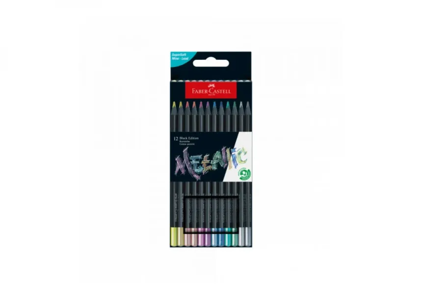 Drvene bojice Faber Castell Black Edition 1/12 metalik 116415