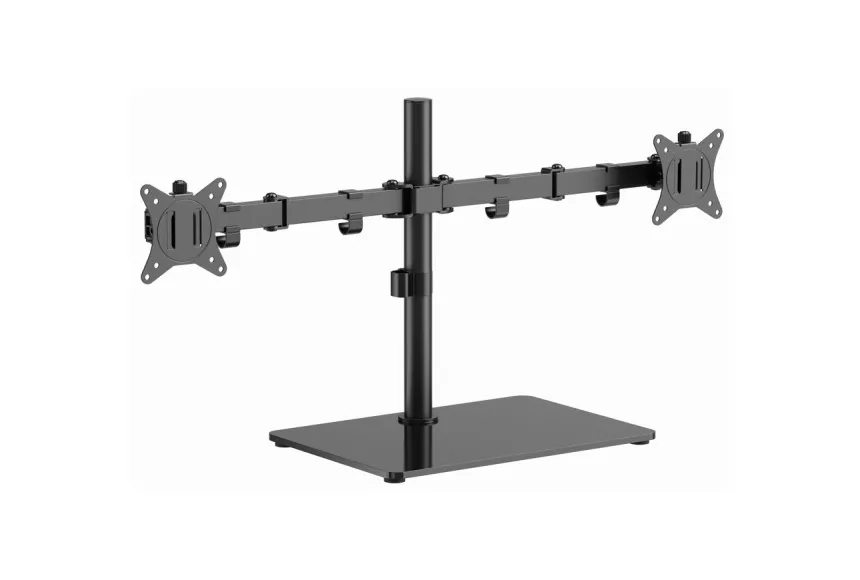 MS-D2ST-01 Gembird Podesivi stoni drzac za dva monitora, tilt, 17-32 max.2x9kg