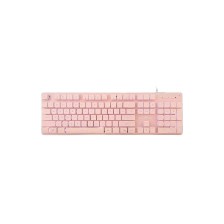 Tastatura White Shark TACHI Full Layout/Membranska/RGB/Pink/US
