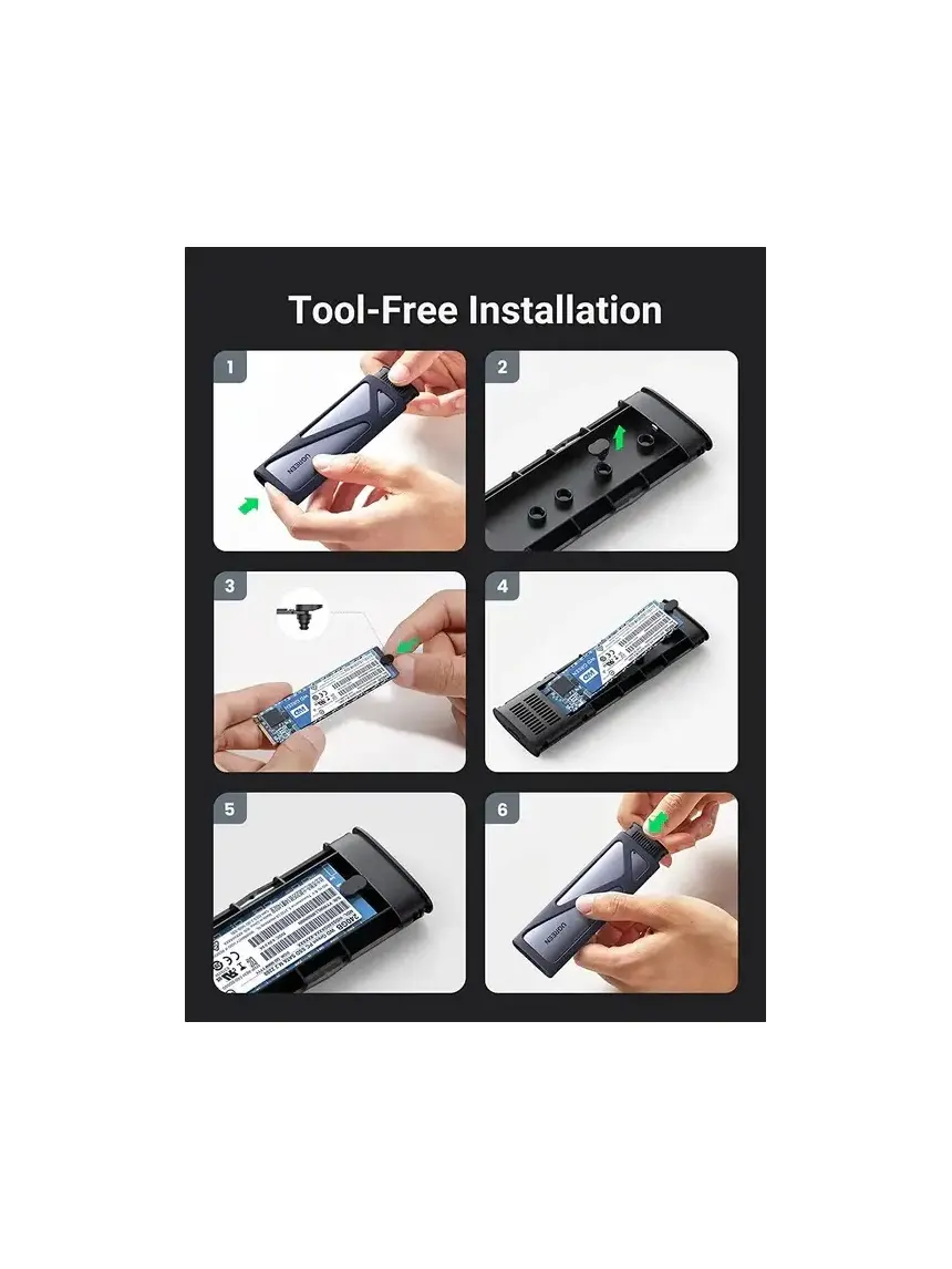 UGREEN CM400 kućište za M.2 NVMe SSD-ove 10gbps