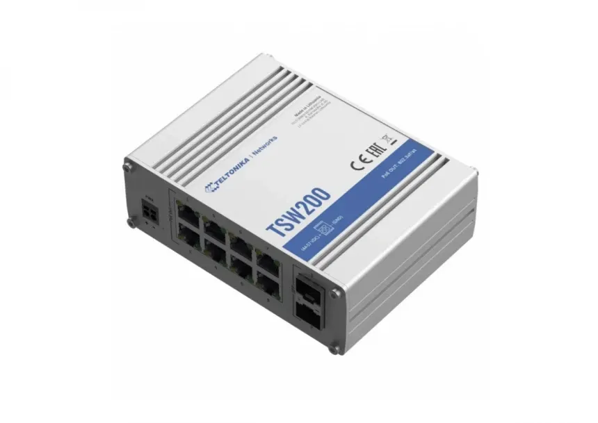Teltonika TSW200 Industrial Gbit Ethetnet PoE+ Switch