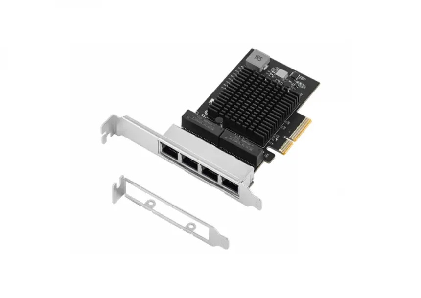 E-Green PCI-Express kontroler 4-port 2.5 Gigabit Ethernet (Realtek 8125B)