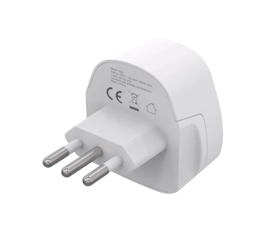 Travel adapter A-AC-ITMINTF Gembird IT suko 10A