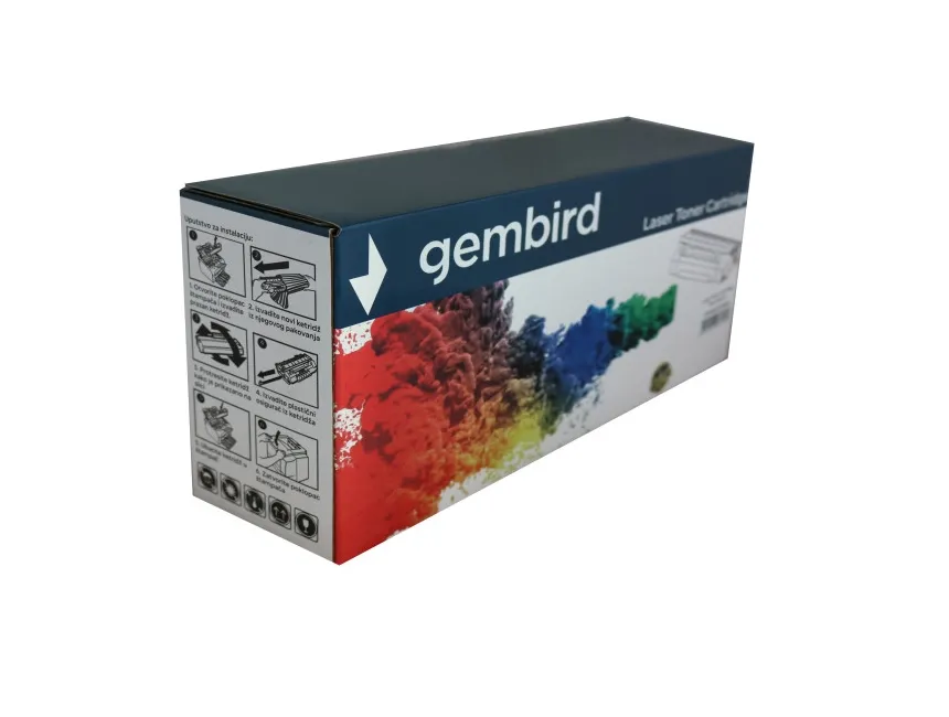 Toner Gembird P3015 CE255A, 55A, CRG-724, CRG724 zam. kaseta za HP 6k (sa cipom)