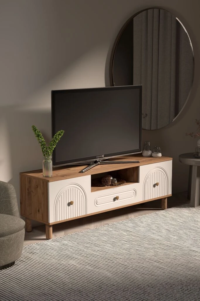 Hanah Home TV Komoda Bellora 180, 180x53x41cm, Bela