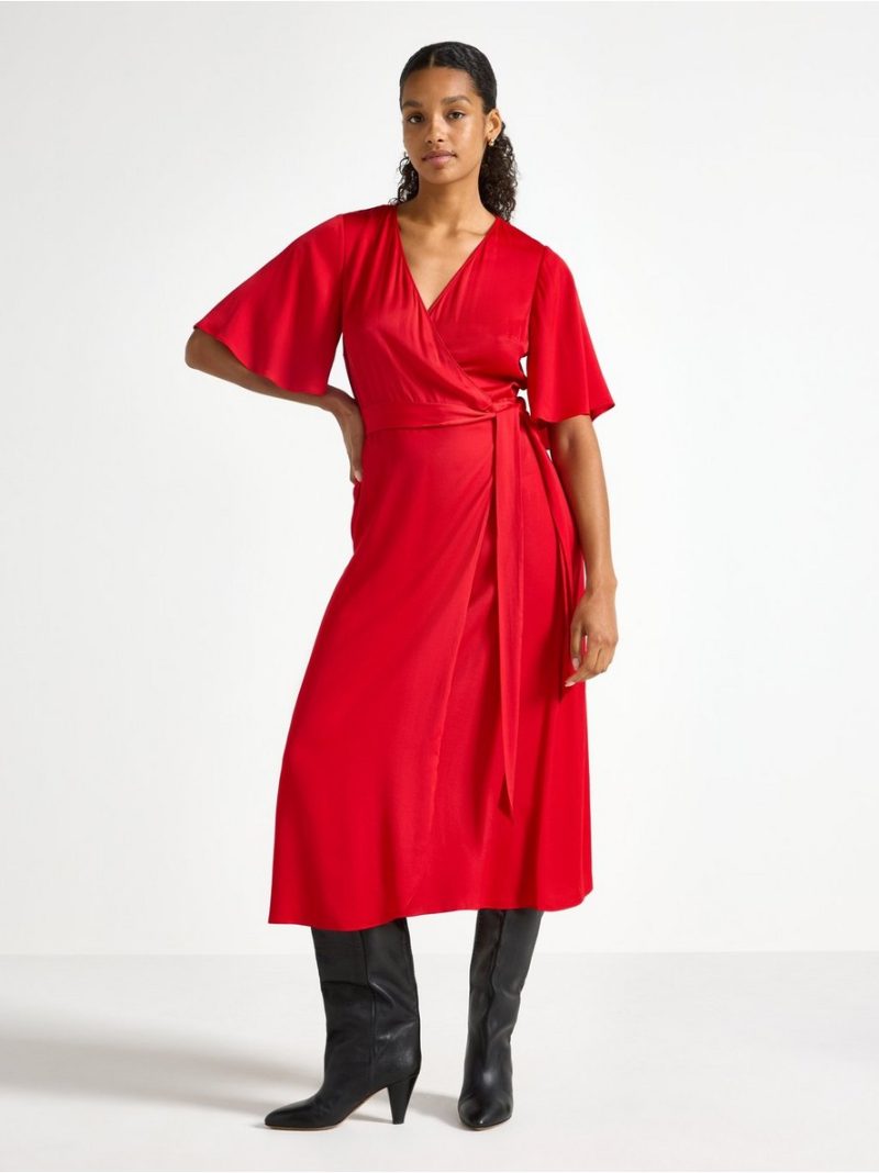 Haljina – Midi dress with wrap design