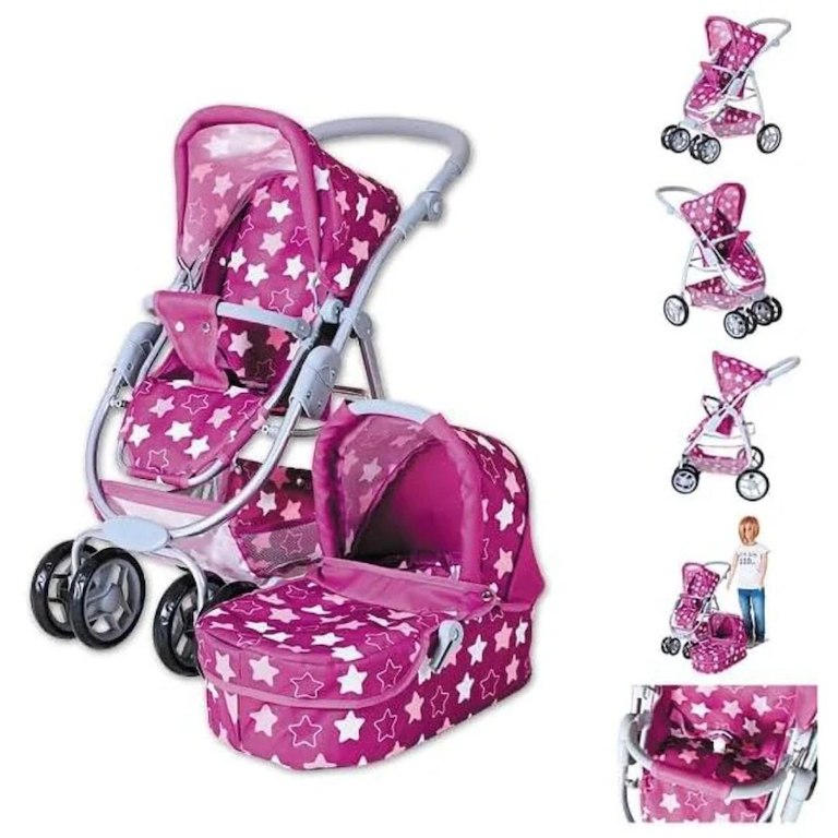 Kolica za lutke Coco Star Pink Knorr Toys