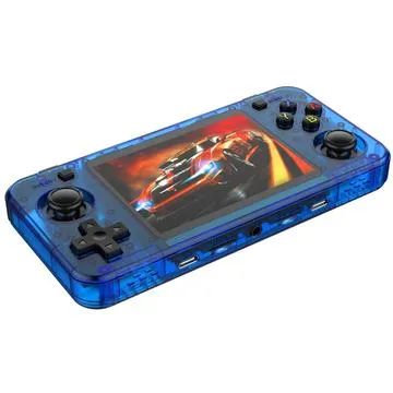 R36H HANDHELD GAME CONSOLE WITH GAMES - 128GB - TRANSLUCENT BLUE