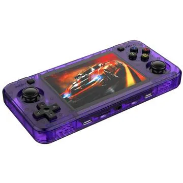 R36H HANDHELD GAME CONSOLE WITH GAMES - 128GB - TRANSLUCENT PURPLE