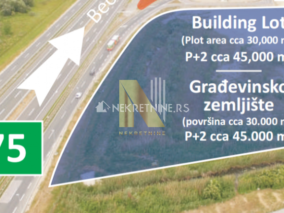 Prodaje se infrastrukturno opremljeno građevinsko zemljište – Novi Sad, izlaz na auto–put E-75