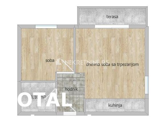 Dvosoban stan NOVI SAD, 86540€