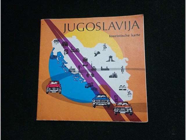 Jugoslavija Touristische karte
