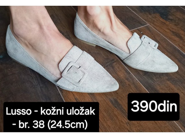 Lusso baletanke mokasine krem ženske br. 38