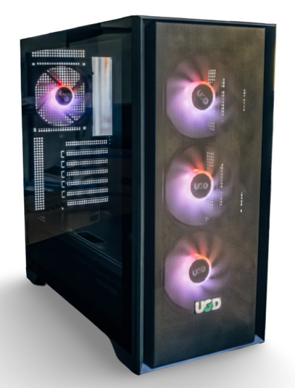 Kuciste Tracer 2234 PSU-650W G650 ATX, providna stranica, ugradjena 4xRGB kulera, Crno SA NAPAJANJEM