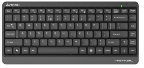 OUTLET A4-FG1112 A4Tech Fstyler Bezicna tastatura US-LAYOUT- USB,Black