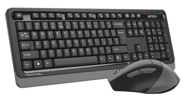 A4-FG1035 A4Tech Fstyler Bezicna tastatura YU-LAYOUT + bezicni mis USB, Grey