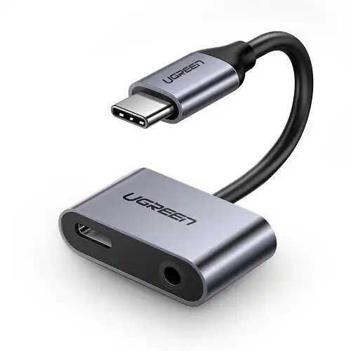 UGREEN CM193 Adapter Tip C M na 3.5mm audio+Tip C F
