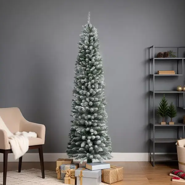 Novogodišnja jelka Pencil pine snowy 150cm-45cm Everlands 68.4020