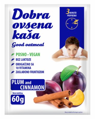 KAŠA OVSENA ŠLJIVA I CIMET DOBRA 60G