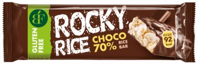 BAR BEZ GLUTENA ROCKY RICE CHOCO 70% BENLIAN 18G