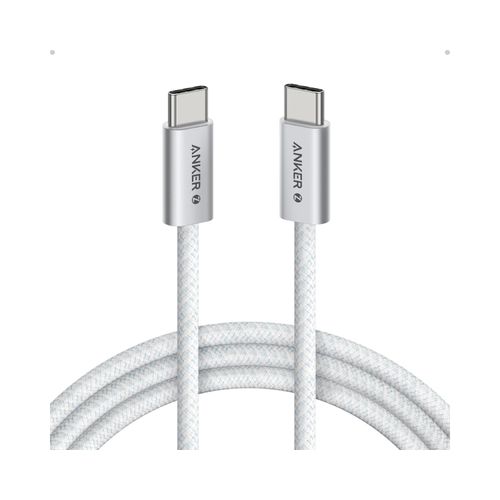 Anker Zolo USB tip-C kabl M/M 1m, za Apple, super brzo punjenje 240W/480Mbps, pleteni, beli