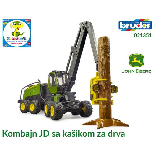 Bruder Kombajn John Deer sa kašikom za drva