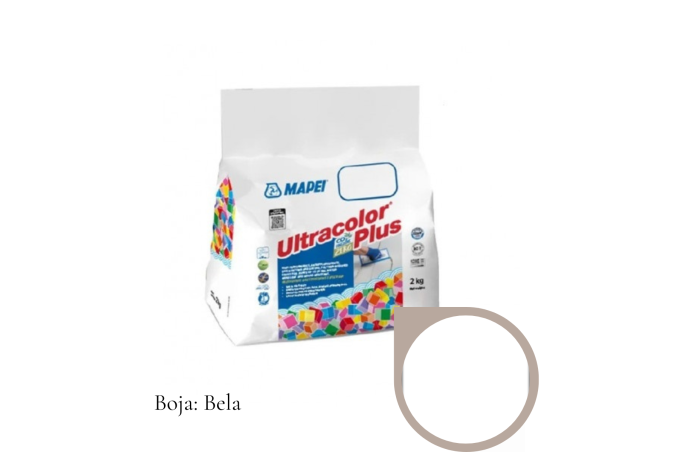 Mapei -Ultracolor Plus 100- Bela -2kg fug masa - 6010002