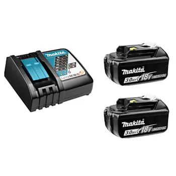 Makita set 2 x baterija 3Ah i brzi punjač BL1830BX2+DC18RC