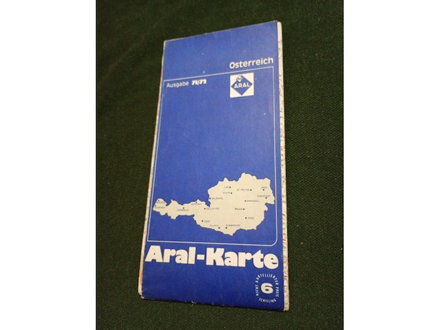 Aral Karta Austrija 1971/72g