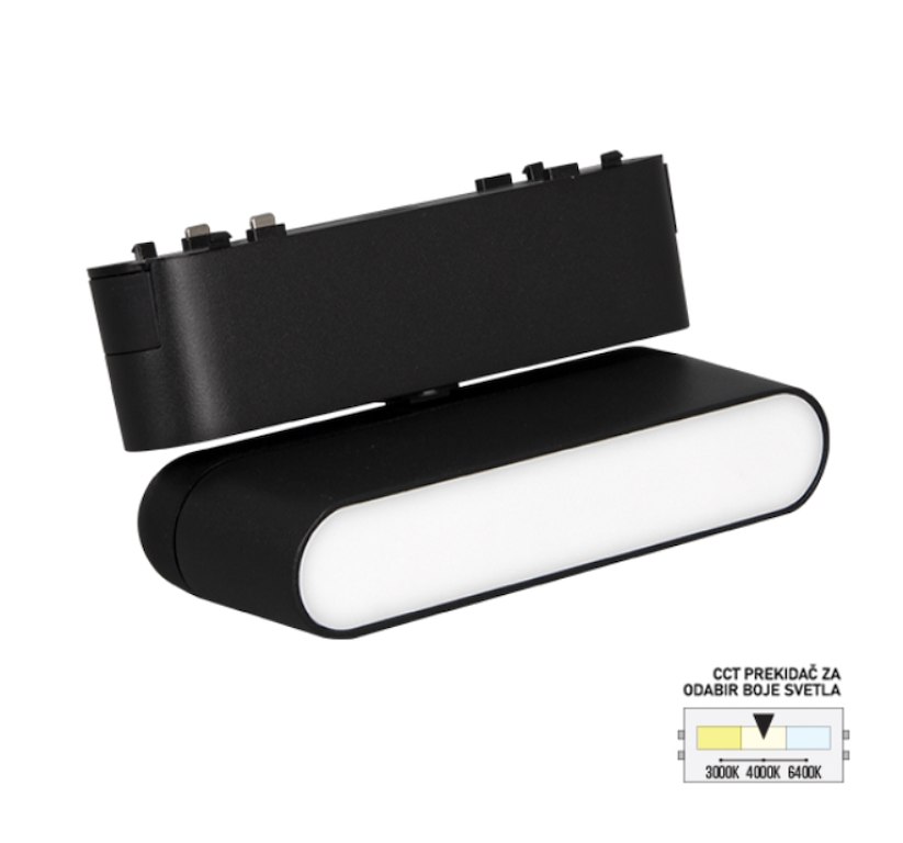 LED MAGNETNA SVETILJKA CCT ULTRA SLIM FMS1101-6 BK FORMA