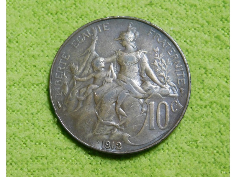 Francuska 10 centimes 1912