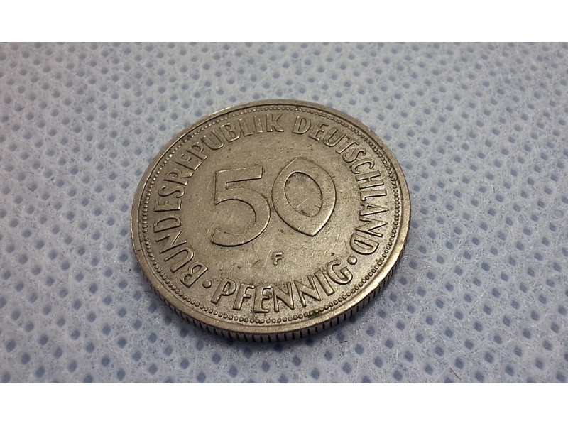 Nemačka - 50 Pfennig, 1950., Zapadna Nemačka ::F::
