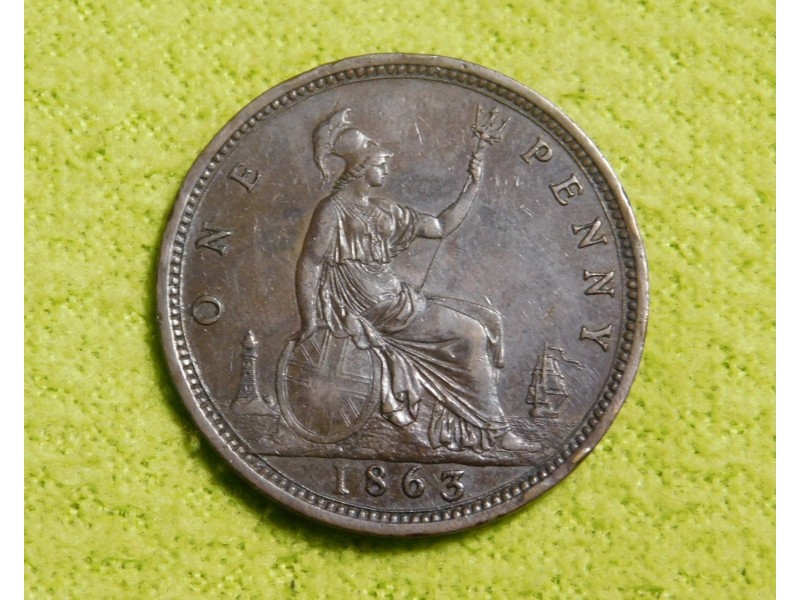 Velika Britanija - One penny 1863