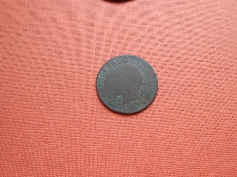 NAPOLEON lll 5 CENTISIMI 1856.