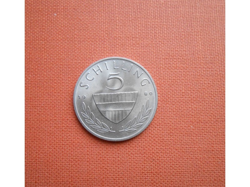 AUSTRIJA 5 ŠILINGA 1980.