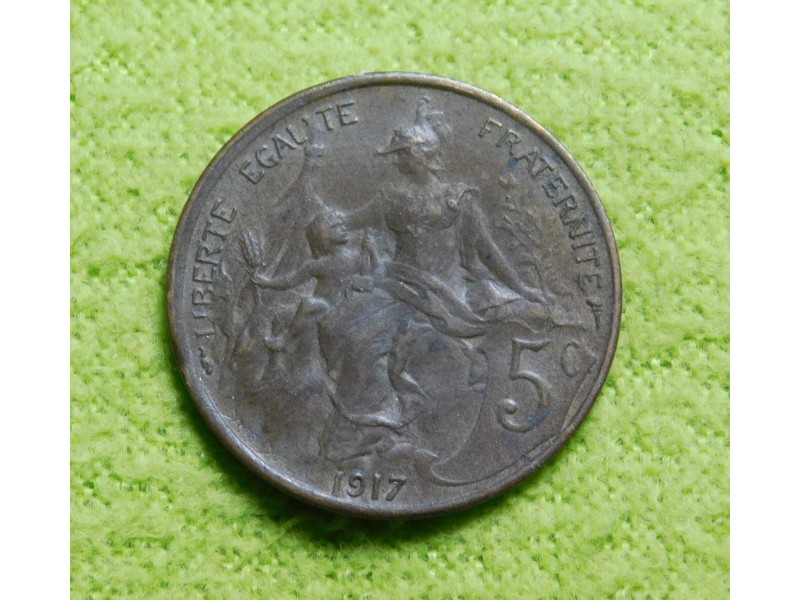 Francuska 5 centimes 1917
