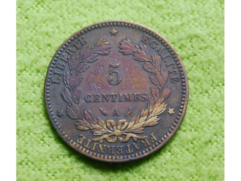 Francuska 5 centimes 1897