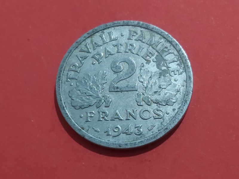 Francuska - 2 francs 1943 god