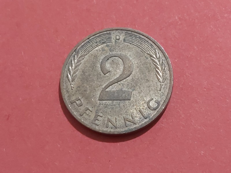 Nemačka - 2 pfennig 1983 god D