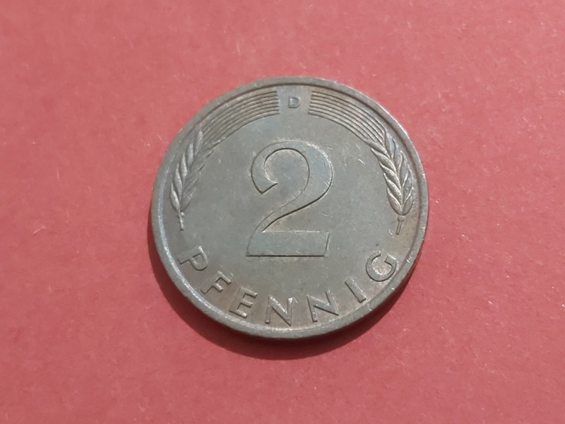 Nemačka - 2 pfennig 1995 god D