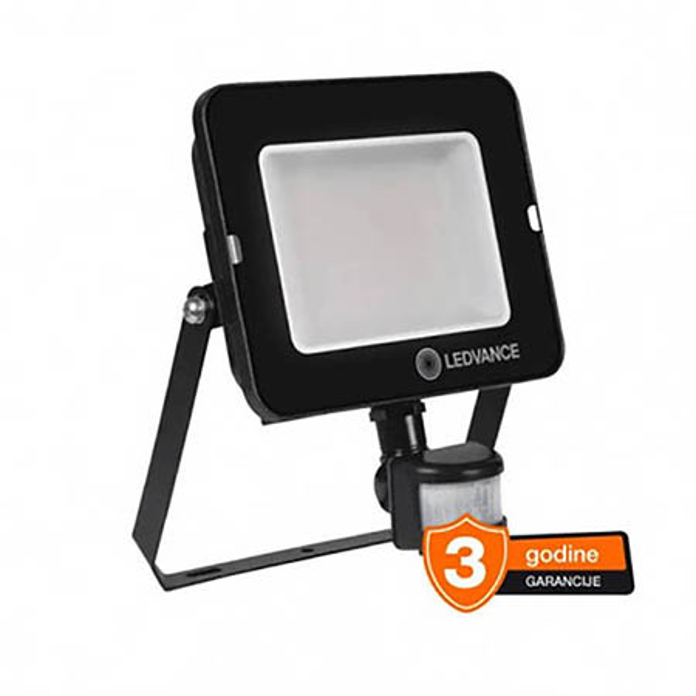 LED reflektor COMPACKT Flood sa senzorom 50W 4000K 5000lm IP65 crni