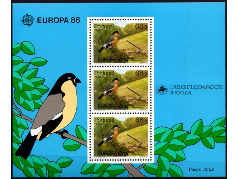 Portugal 1986. AZOREN, CEPT, Blok br. 7