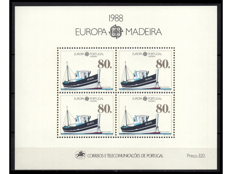 Portugal 1988. MADEIRA, CEPT, Blok br. 9