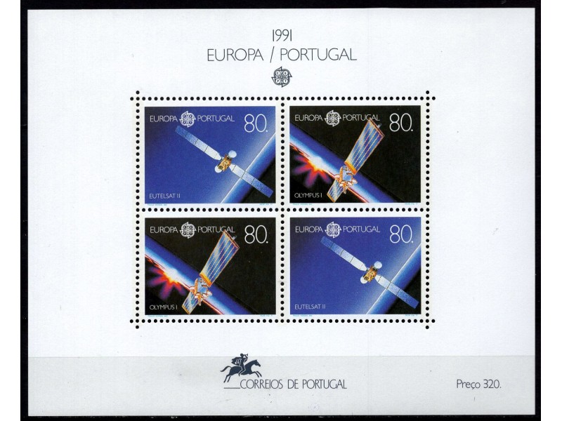 Portugal 1991. CEPT, Blok br. 78, Kosmos