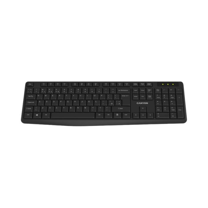 Tastatura Canyon KB-W01 Wireless EN/AD Black