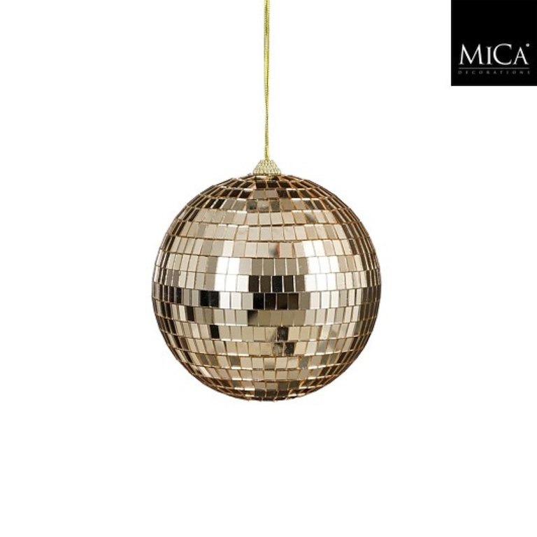 NG dekoracija - MIRROR BALL 15cm 1181500 - Champagne - EDL
