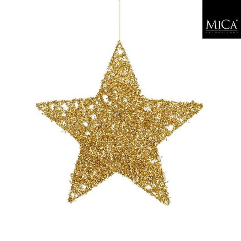 NG dekoracija - ORNAMENT STAR 25cm 1181571 - Gold - EDL