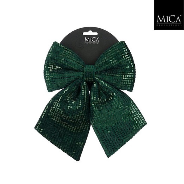NG dekoracija - BOW 23cm 1179759 - Dark green - EDL